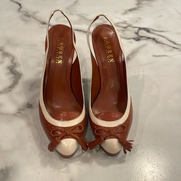 Ralph Lauren | Shoes | New Sz 75 Ralph Lauren Spectator Slingback ...